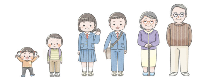 年齢別カットイラストサンプル - イラストレーターズ通信